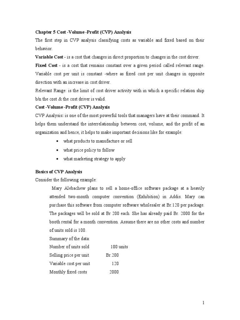 CVP Analysis Guide | PDF | Business Process | Business
