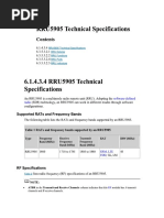 RRU5909 Technical Specifications | PDF | Lte (Telecommunication) | Gsm