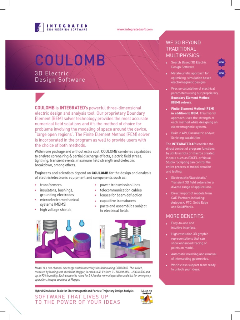 Coulomb: 3D Electric Design Software | PDF | 3 D Computer Graphics ...