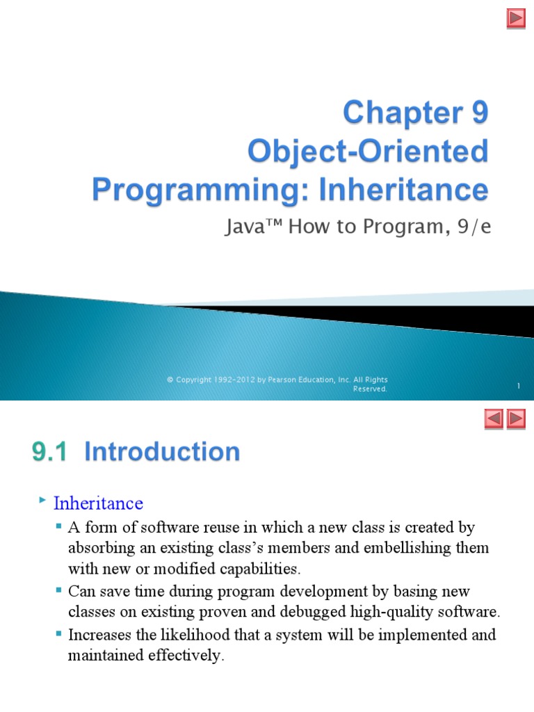 Java™ How To Program 9e Reserved Pdf Inheritance Object Oriented Programming Programming 9699