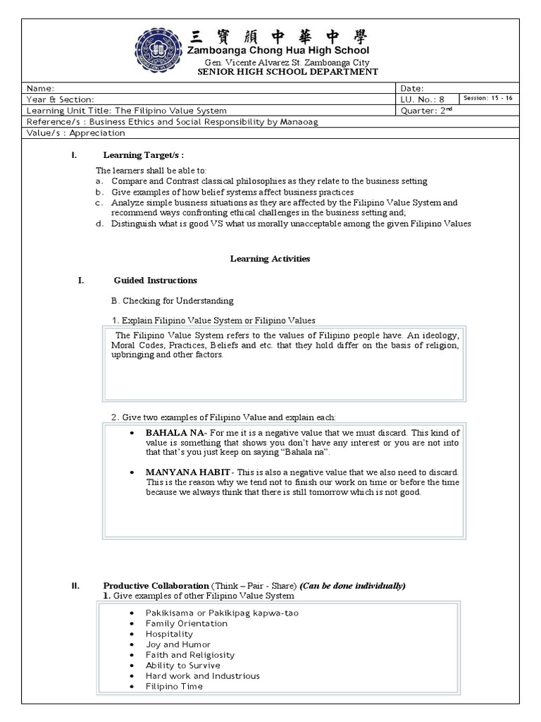 Business Ethics - Module 8 | Download Free PDF | Value (Ethics) | Morality