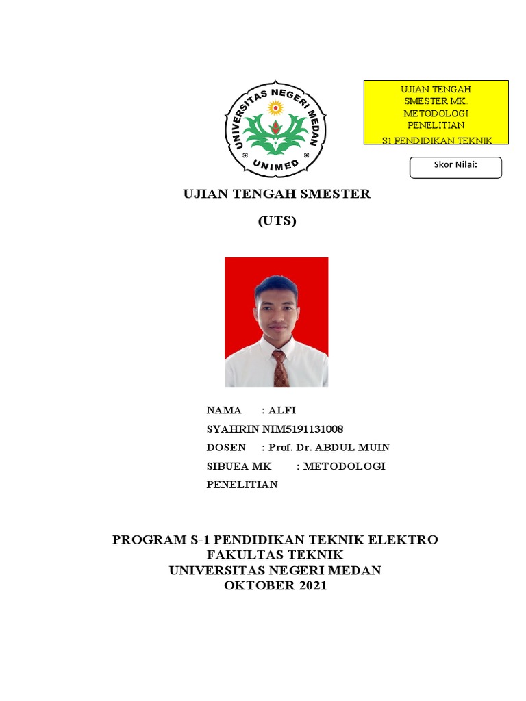 UTS METODOLOGI PENELITIAN - ALFI SYAHRIN-dikonversi | PDF | Karier & Perkembangan | Sains ...