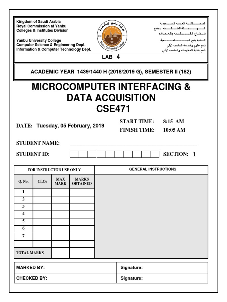 CSE-471 Lab 04 | PDF | Chart | Laboratories