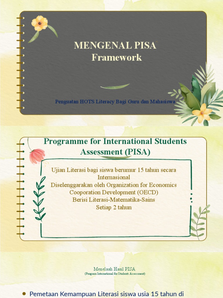 Mengenal Pisa Framework | PDF