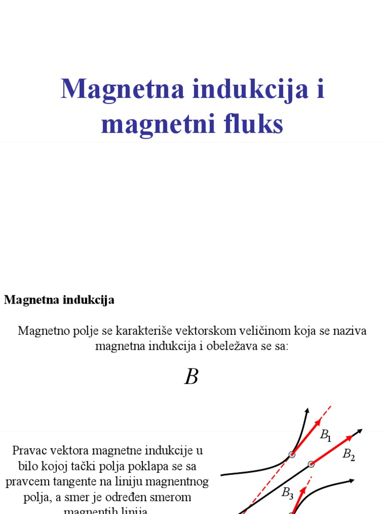 03 Magnetna Indukcija I Magnetni Fluks | PDF