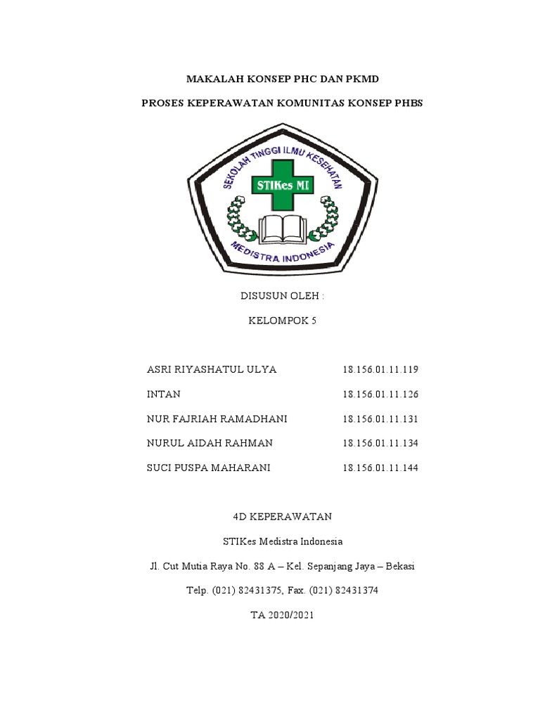 Makalah Konsep PHC Dan PKMD Komunitas | PDF