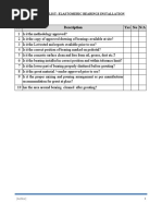 Checklist-Block Masonry Work: Pre Block Masonary Checks | PDF