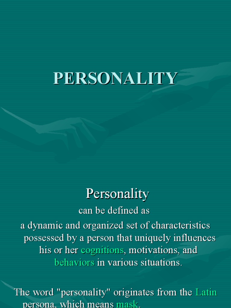 4 Theories of Personality | PDF | Id | Social Psychology