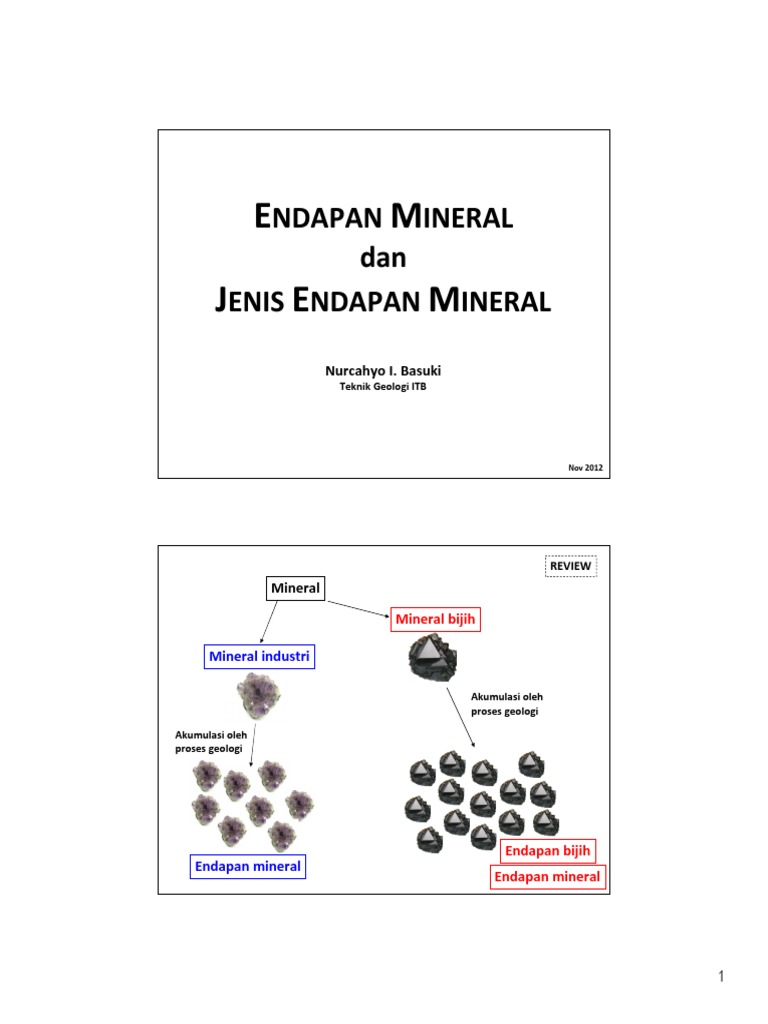 2-Endapan Mineral - Jenis Endapan Mineral | PDF | Minerals | Rock (Geology)