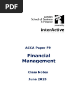 Financial Management Acca Complete Formula Notes | PDF | Net Present ...