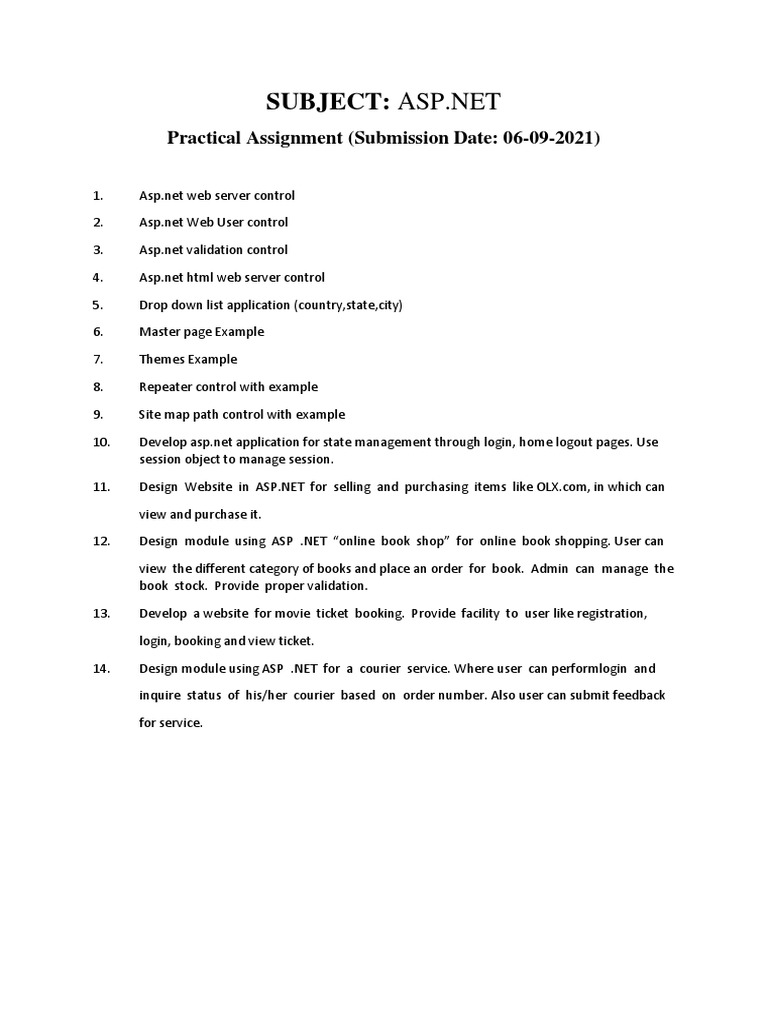 Practical Assignment | PDF