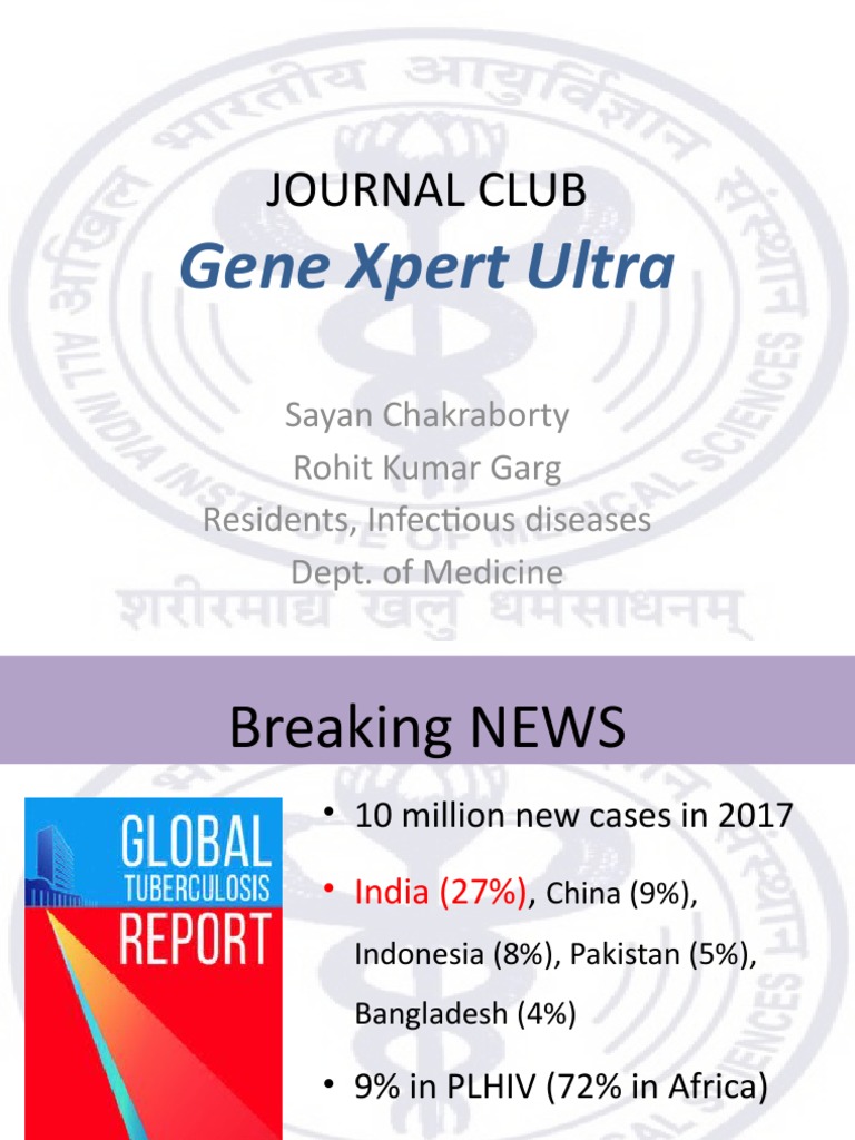 Gene Xpert Ultra JC Sayan Final | PDF | Tuberculosis | Clinical Medicine