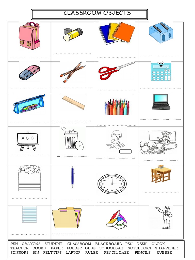 Classroom Objects | PDF