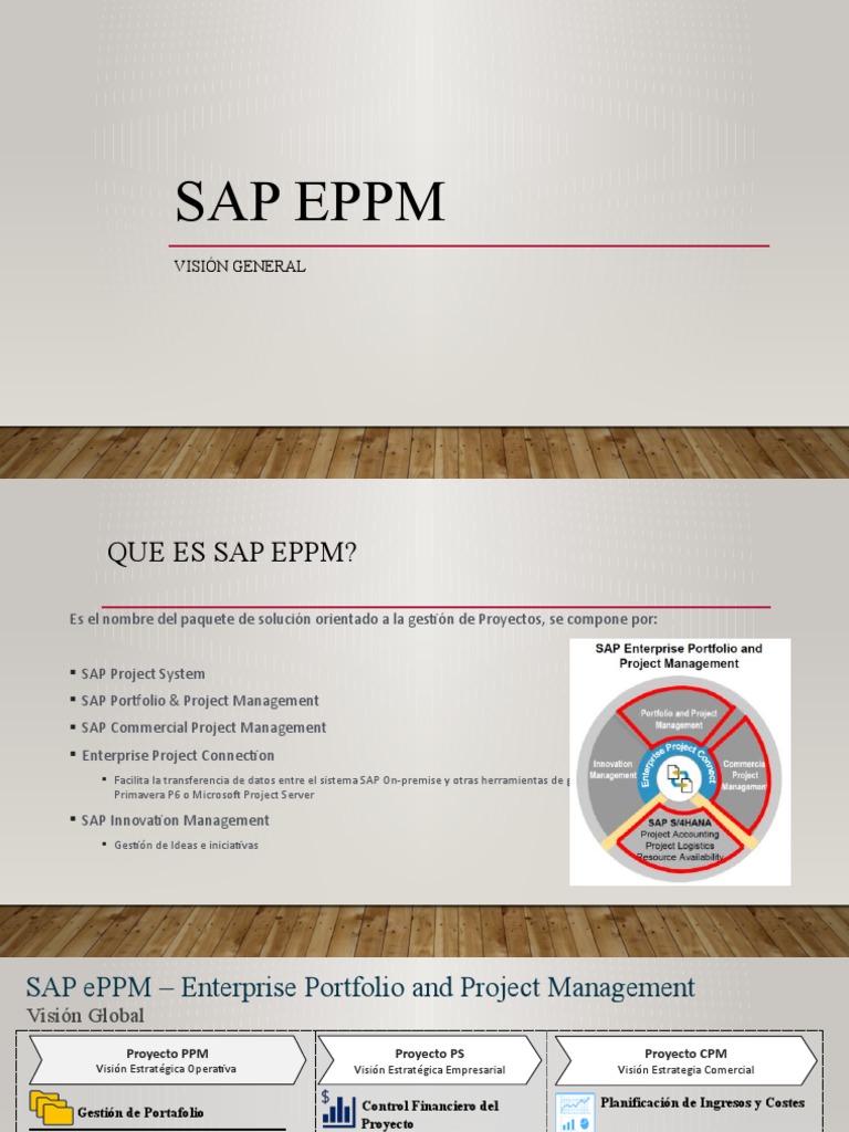 SAP ePPM - Vision General | PDF | Gestión de proyectos | Planificación