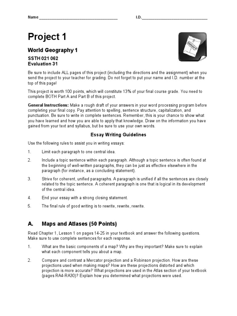 Project 1: World Geography 1 | PDF | Map | Paragraph