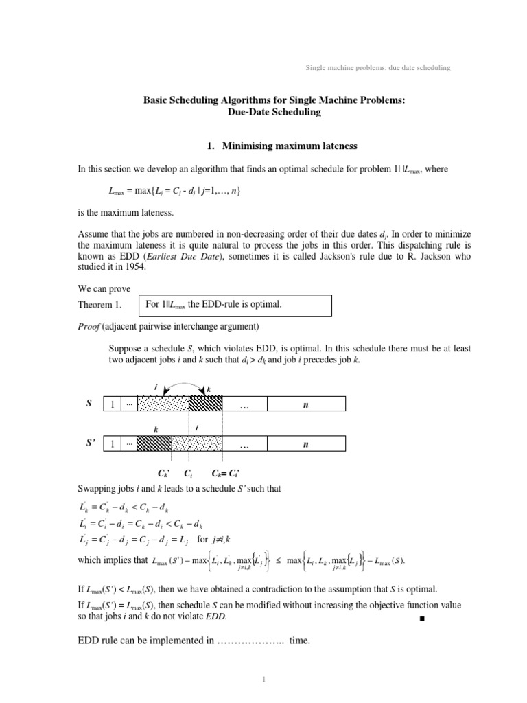 Scheduling Algorithm | PDF | Algorithms | Theoretical Computer Science Scheduling Algorithm | PDF | Algorithms | Theoretical Computer Science