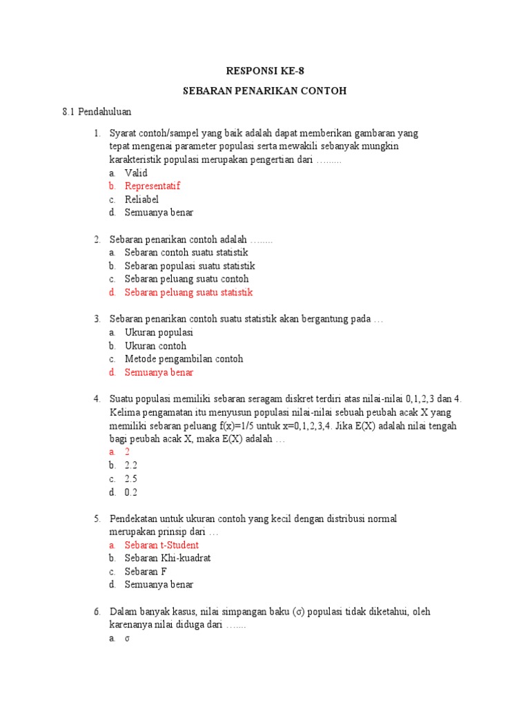 8 Responsi Soal | PDF
