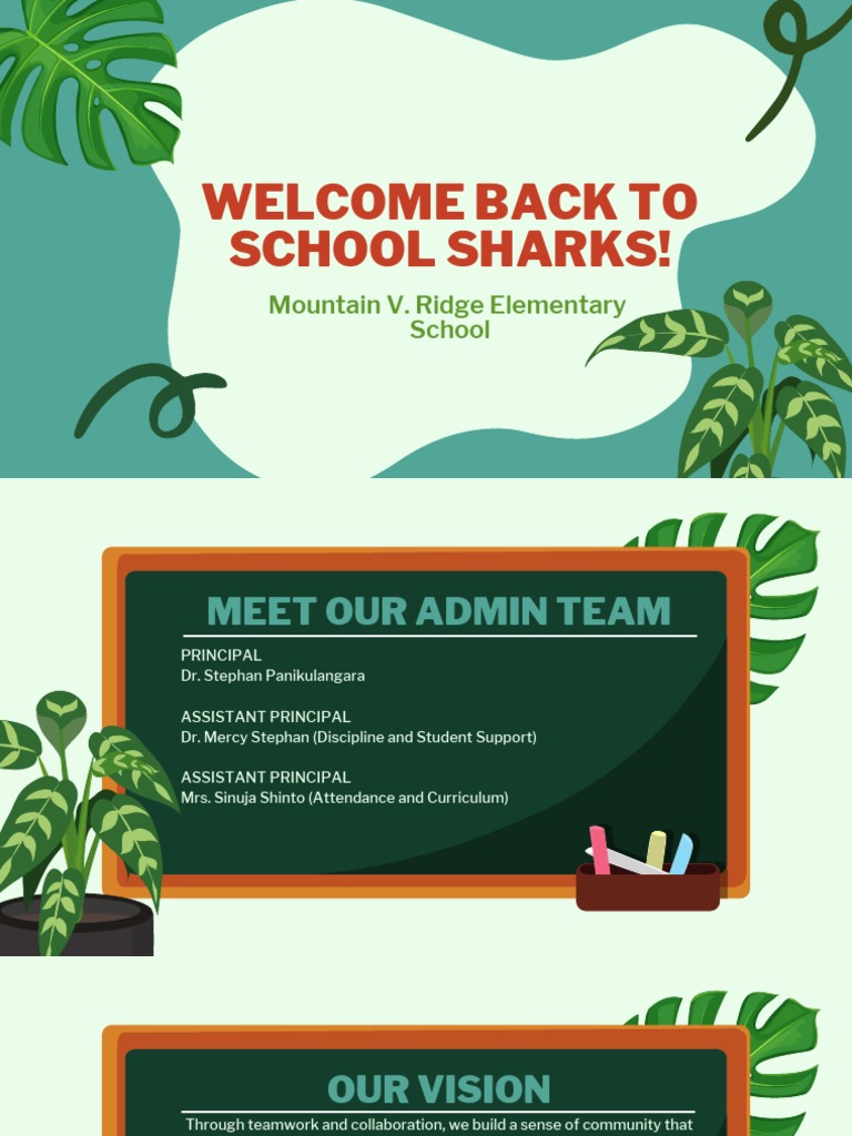 Welcome Back To School Sharks | PDF | Teachers | Cognition