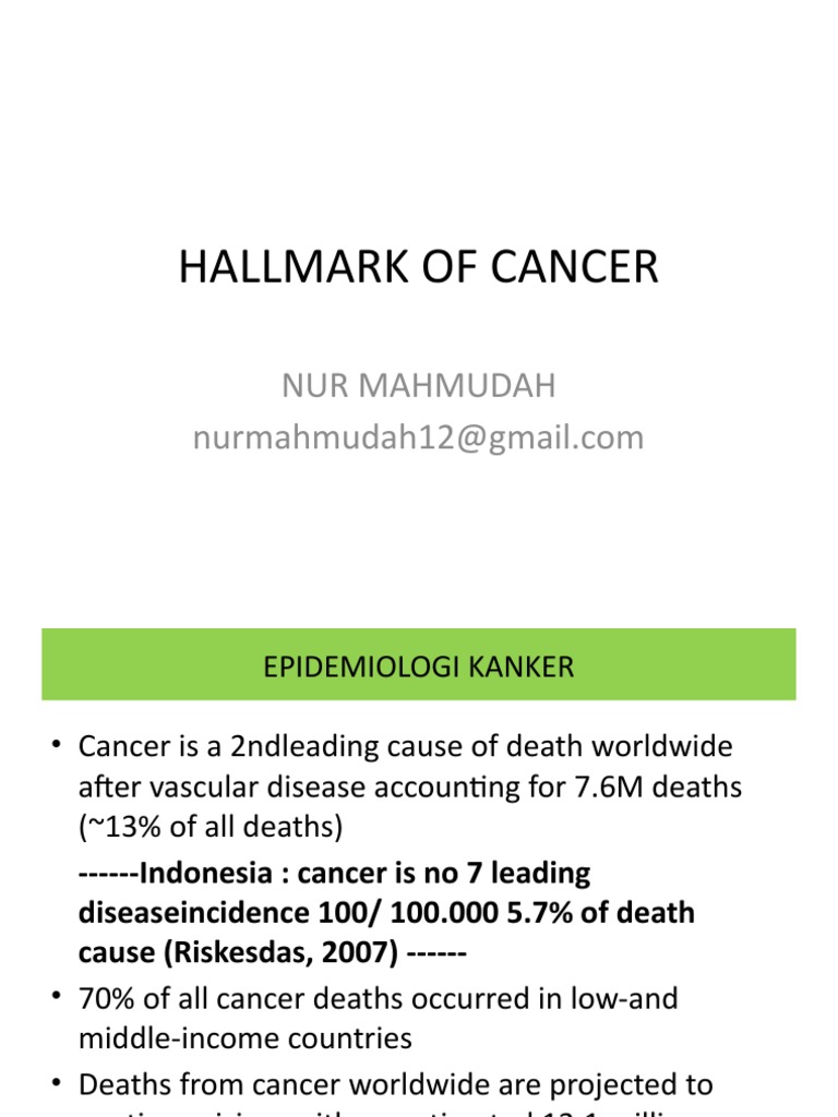 Hallmark of Cancer | PDF | Angiogenesis | Apoptosis
