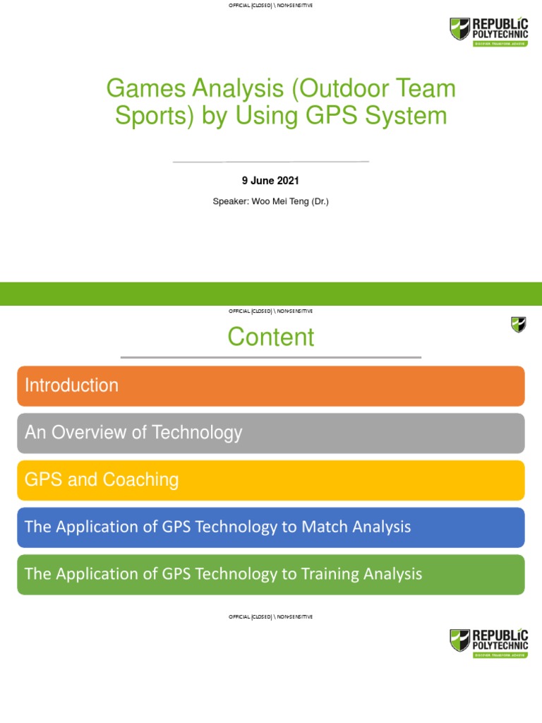 Games Analysis Outdoor Team Sports by Using GPS System | PDF | Global ...