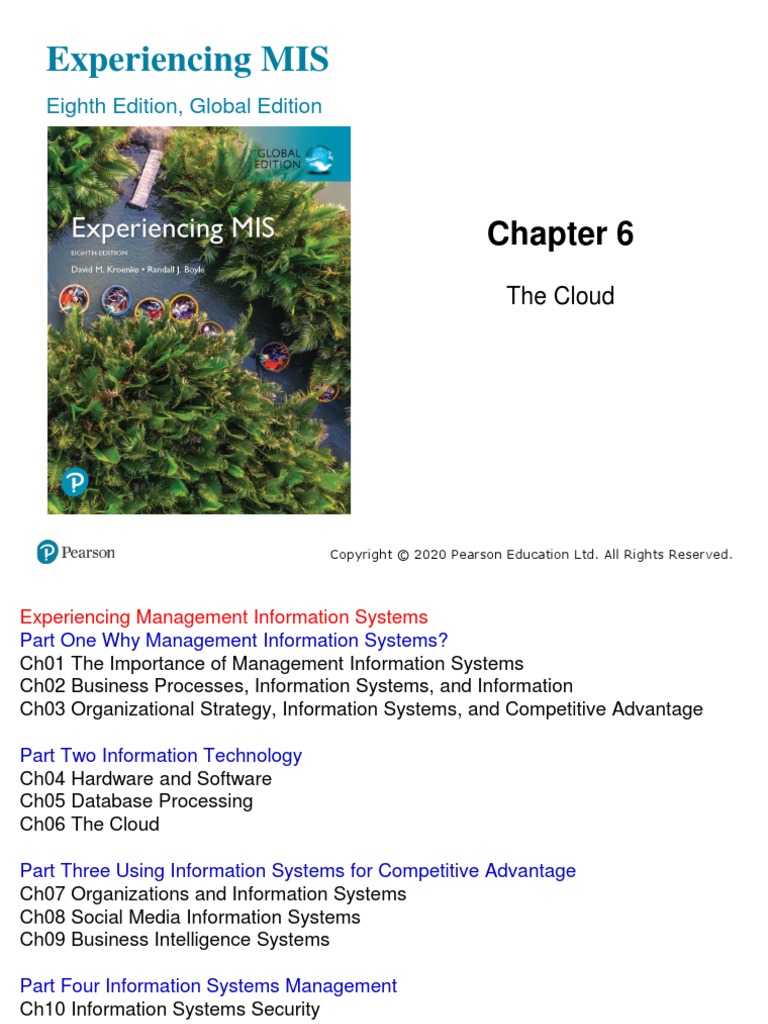 Experiencing MIS: Eighth Edition, Global Edition | PDF | Cloud Computing | Client–Server Model