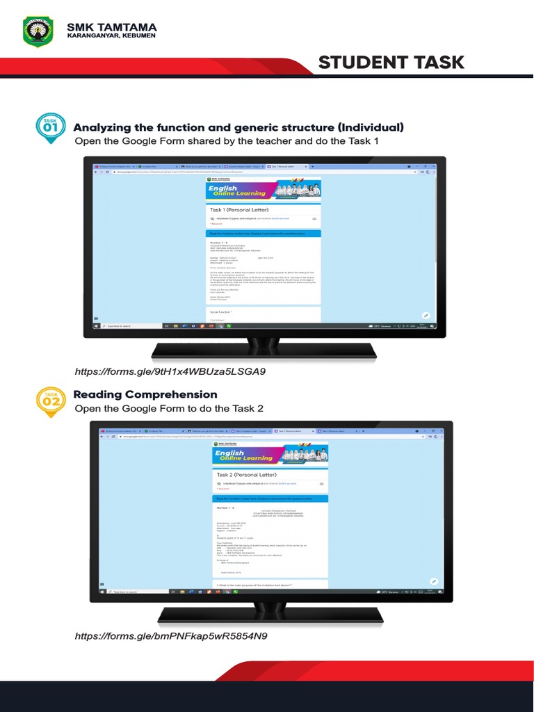 Student Task Formal Invitation Letter | PDF