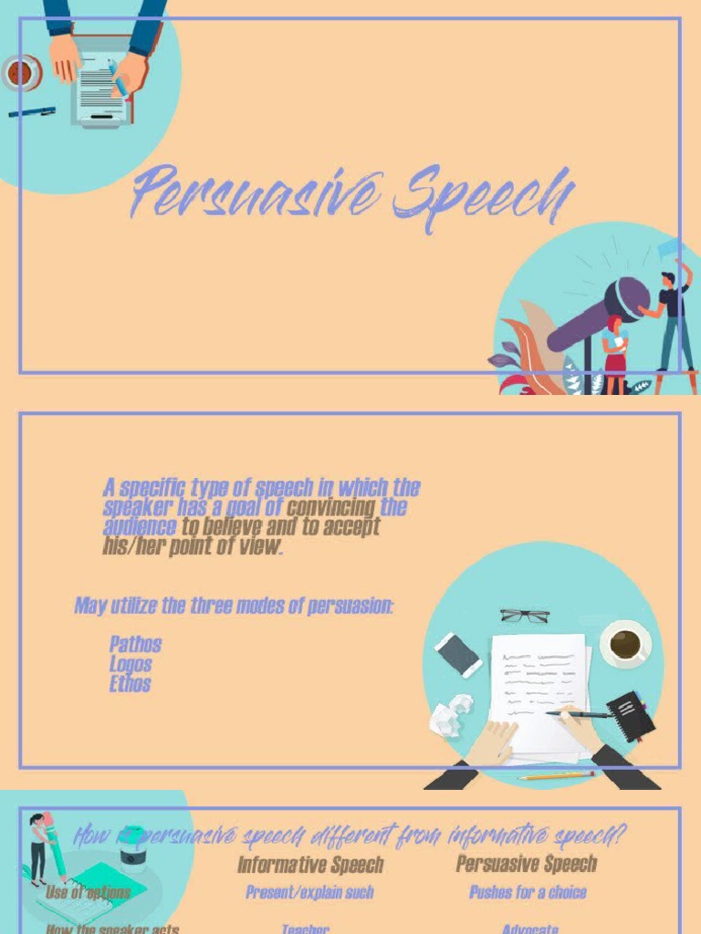 L2 - Developing and Delivering A Persuasive Speech | PDF