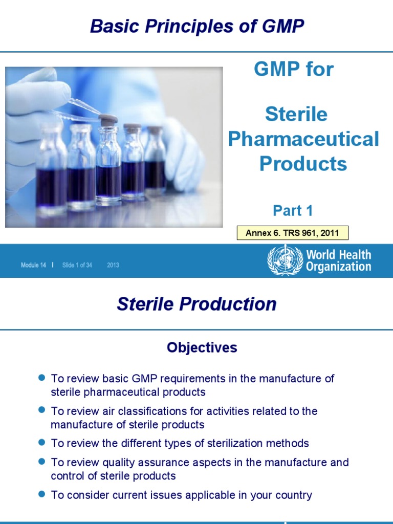 Basic Principles of GMP | PDF | Aerosol | Sterilization (Microbiology)