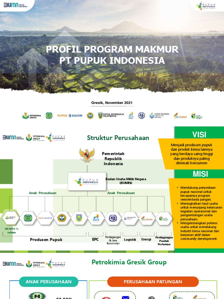 Materi Sosialisasi Program MAKMUR PT Petrokimia Gresik DG PTPN Holding ...