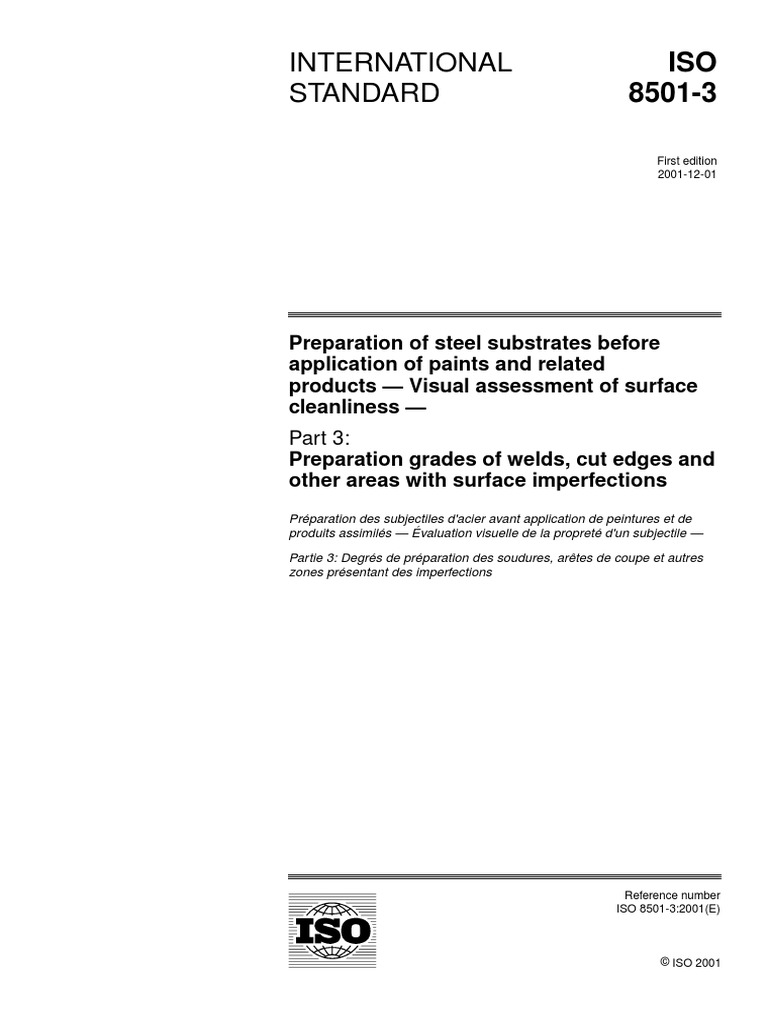 ISO 8501-3 - 2001 (E) - Character - PDF - Document | PDF | International Organization For ...