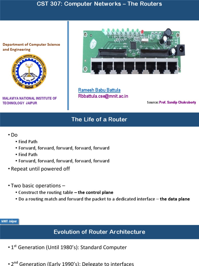 1.) Network Layer Router | PDF | Router (Computing) | Computer Engineering