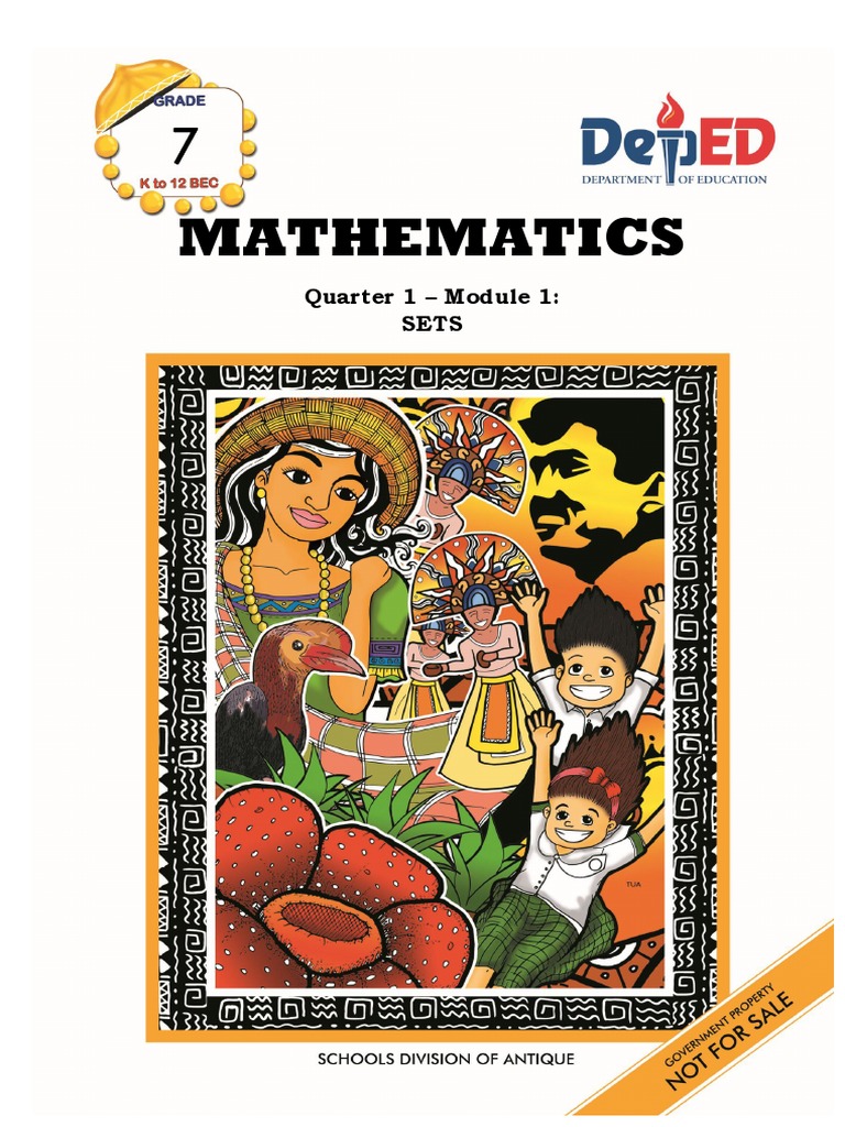 Mathematics7 Q1 Mod1 V1 | PDF | Set (Mathematics) | Numbers
