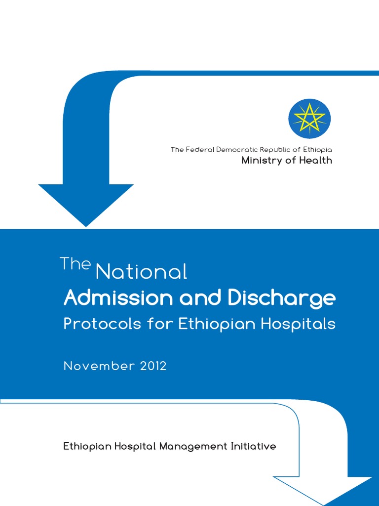 2 National Admission and Discharge Protocols For Ethiopian Hospitals ...