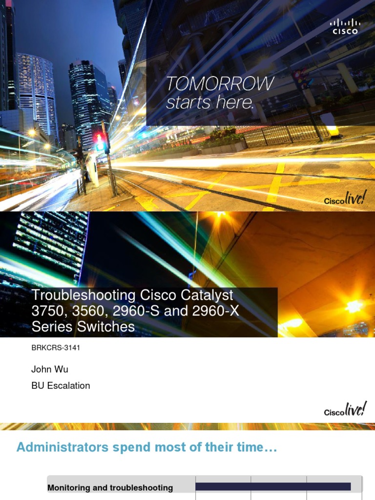 Troubleshooting Cisco Catalyst 3750, 3560, 2960-S and 2960-X Series Switches | PDF | Input ...