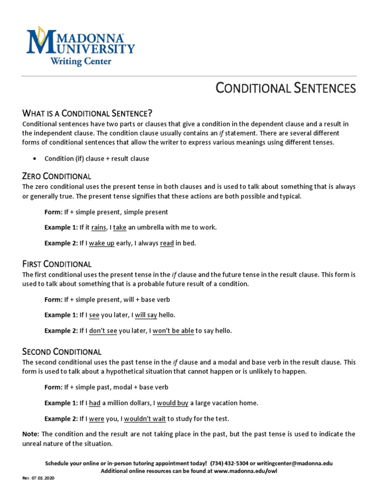 Understanding Conditional Sentences: A Comprehensive Guide to the Different Forms and Uses of ...