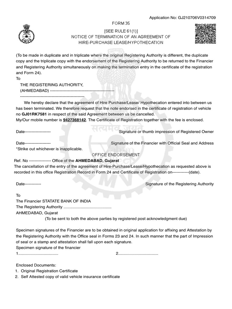 Form 35 | PDF | Lease | Business Law