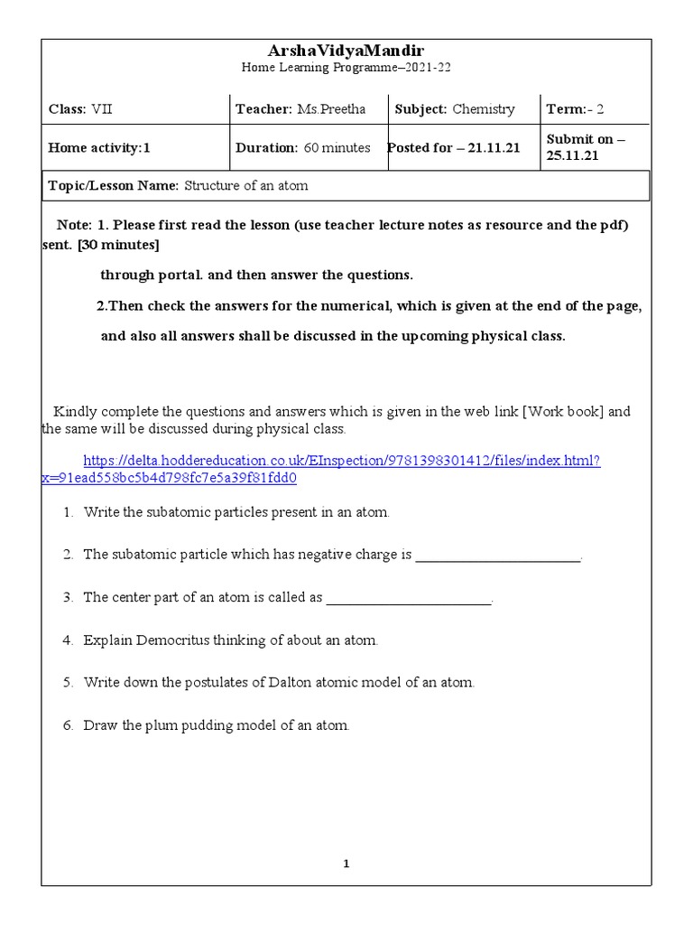File - 1637425018 - Class 7 - Revision Worksheet | PDF