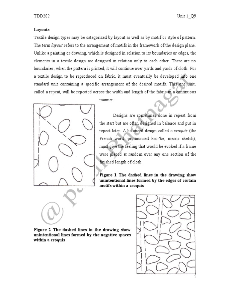 Layout For Textile Surface Prints | PDF | Textiles | Clothing