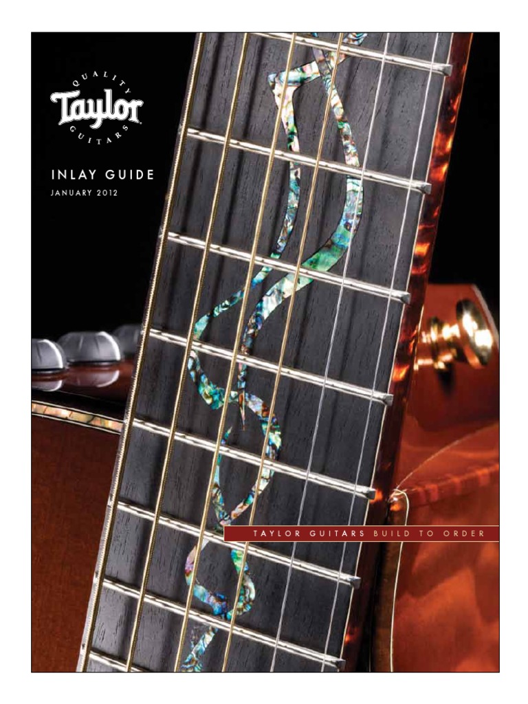 2012 Taylor Guitars Inlay Guide | PDF | Mollusc Products | Molluscs