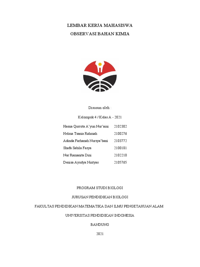 Bahan Kimia Kel4 Tahap Rev | PDF