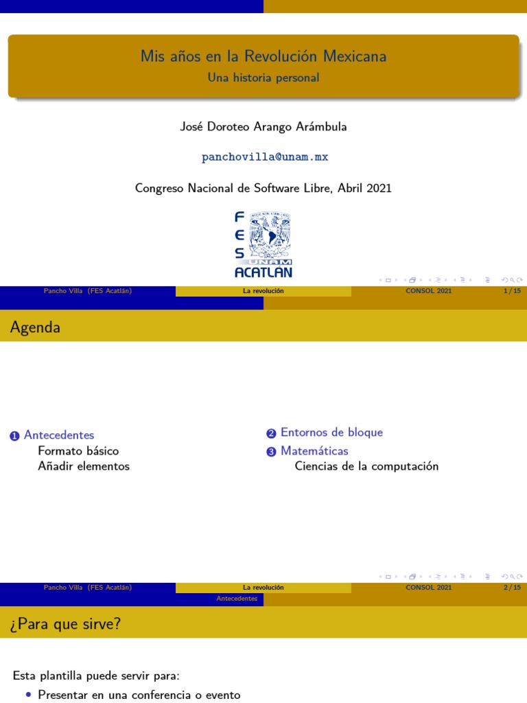 Presentacion Fes Acatlan Mac | PDF | Ingeniería de software | Informática