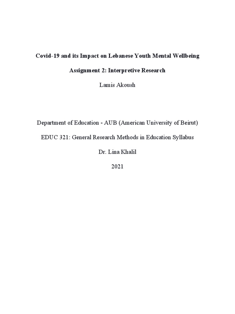 EDUC 321 - Interpretive Research | PDF | Interview | Epistemology