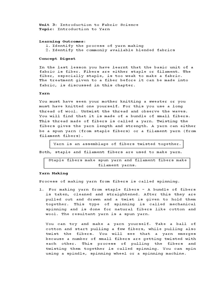 An Introduction to Yarn: The Process of Yarn Making and Common Blended ...