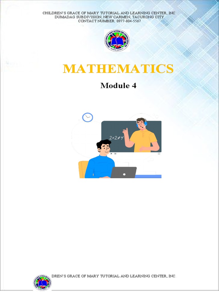 Module 4 Math 8 | PDF | Factorization | Rational Number