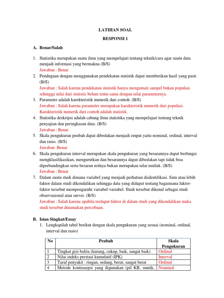 Responsi 1 Latihan | PDF