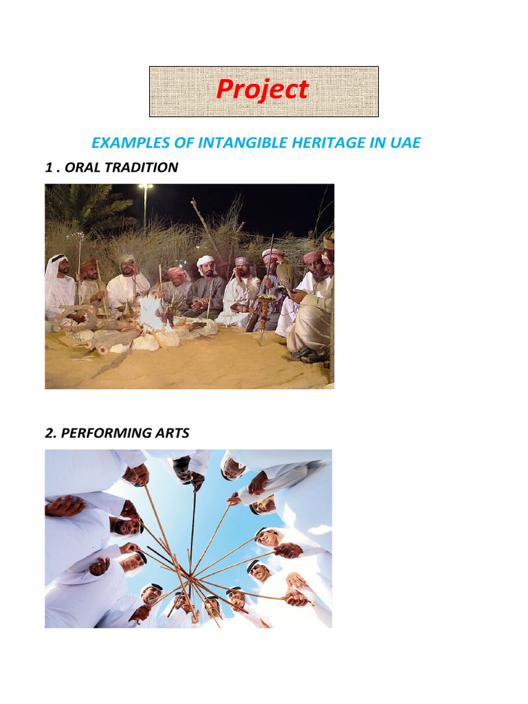 Project: Examples of Intangible Heritage in Uae | PDF | Social Science