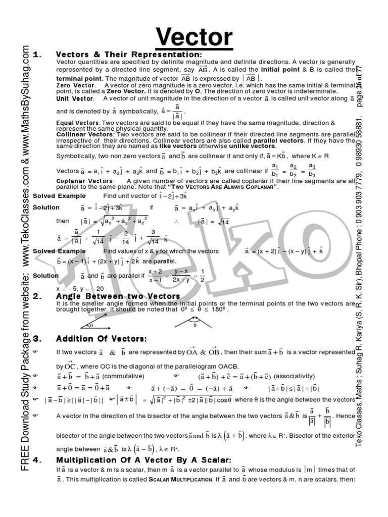 69 Vector & 3d Part 2 of 6 | PDF | Euclidean Vector | Triangle
