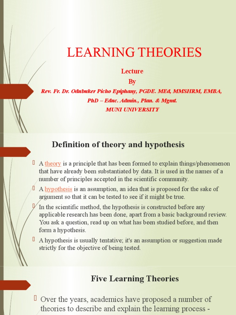 Theories of Learning | PDF | Constructivism (Philosophy Of Education ...