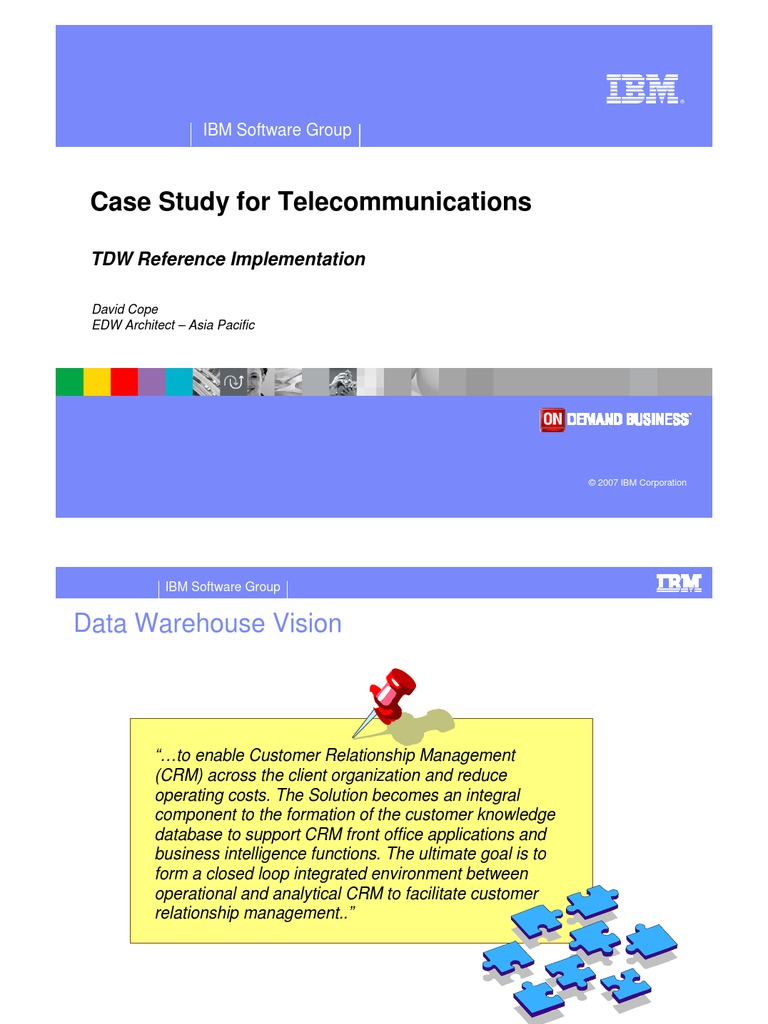 TDW Telco Case Study | PDF | Data Warehouse | Ibm Db2