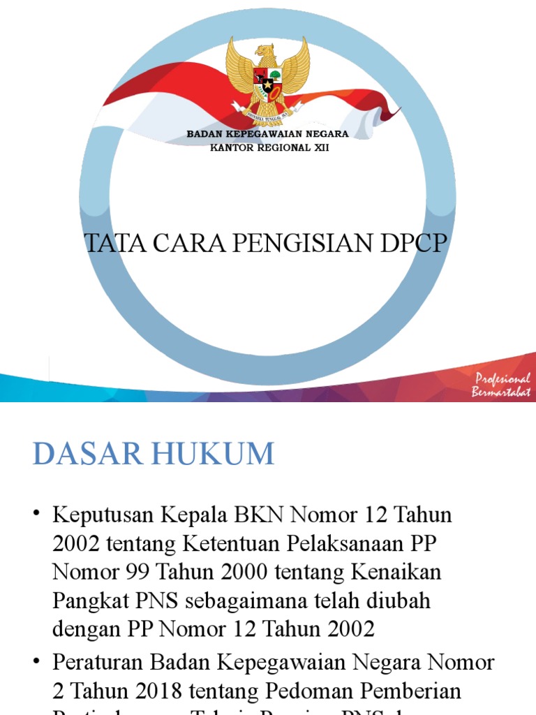 Cara Pengisian DPCP | PDF